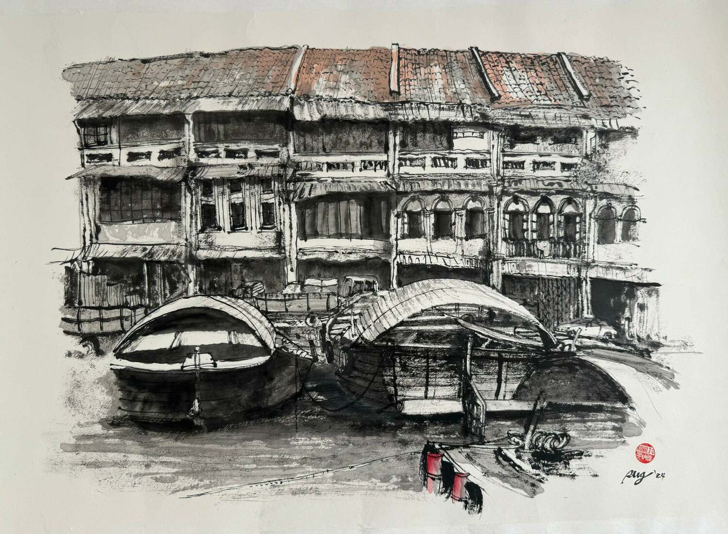 Singapore Boat Quay II – Serenity Gallery